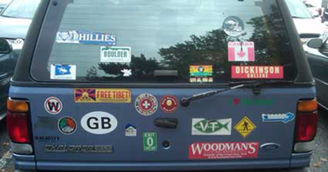 Reading Into Bumper Stickers