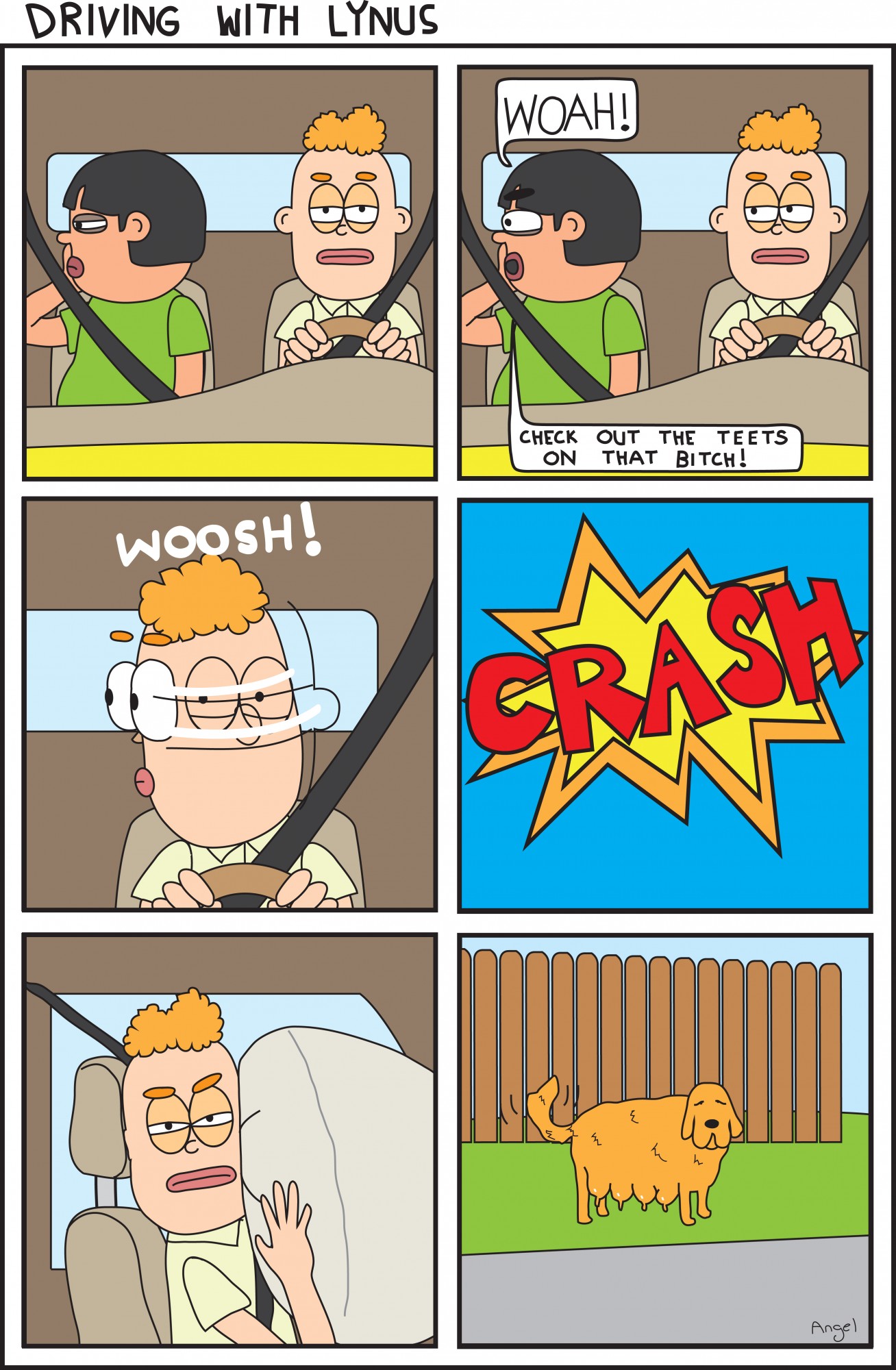 Defensive Driving Texas Comic "Driving With Lynus"