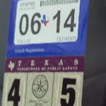 Texas DMV Adopts Single Sticker System